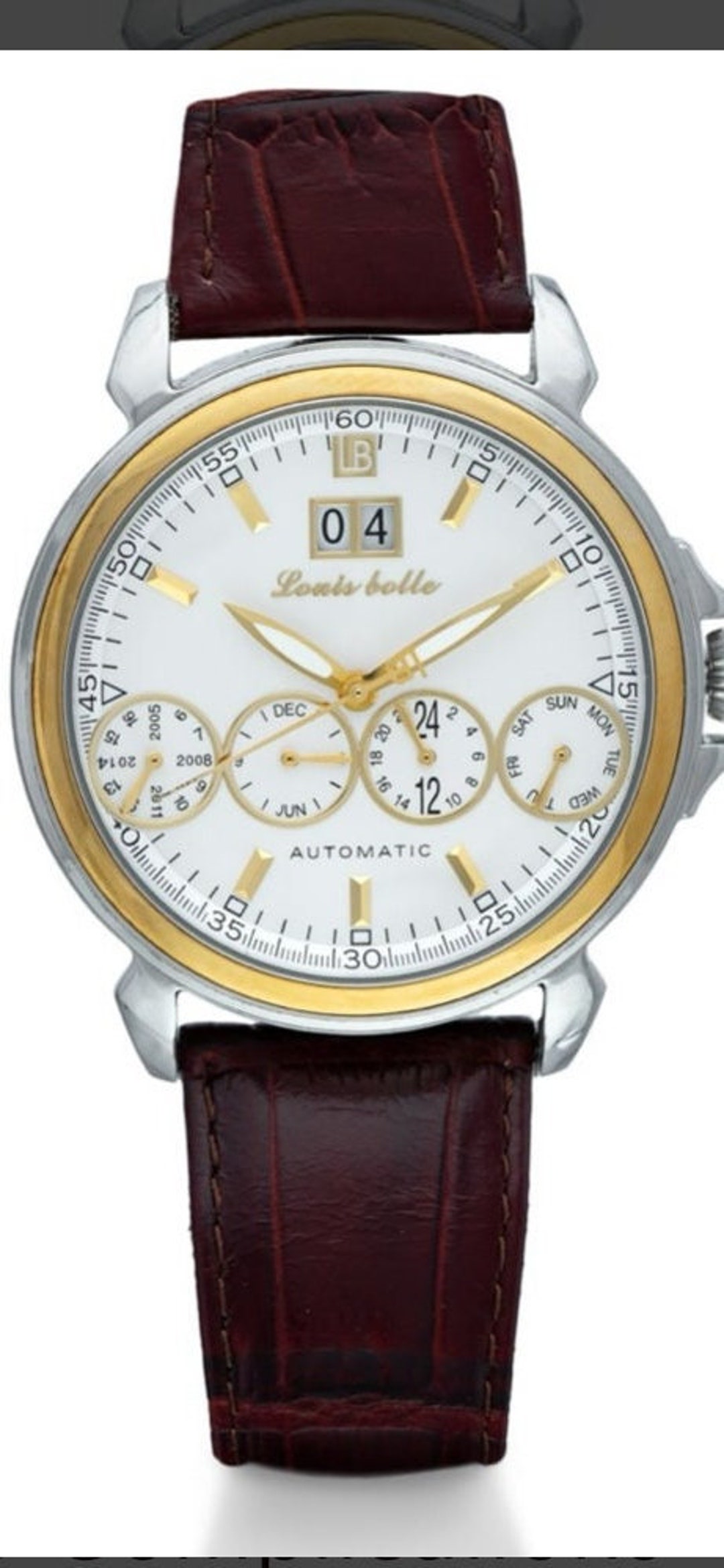 This is a Really Nice Bold Statement Watch, and Low Costlouis Bolle, Informer Mens Wristwatch ...