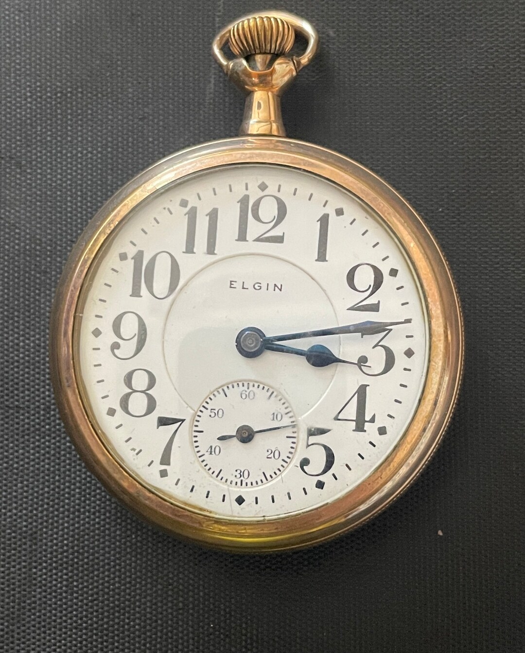 High End, Serviced, Beautiful Elgin Father Time Pocket Watch GF, 21 ...