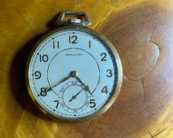 C. 1900 Victorian Era Fine Hamilton Pocket Watch. Gold Filled - Etsy