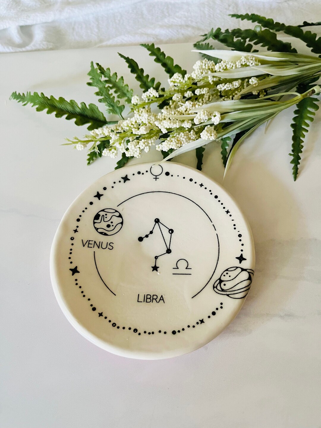 Libra Ring Dish / Libra Gift / Zodiac Ring Dish / Astrology Sign Gift ...