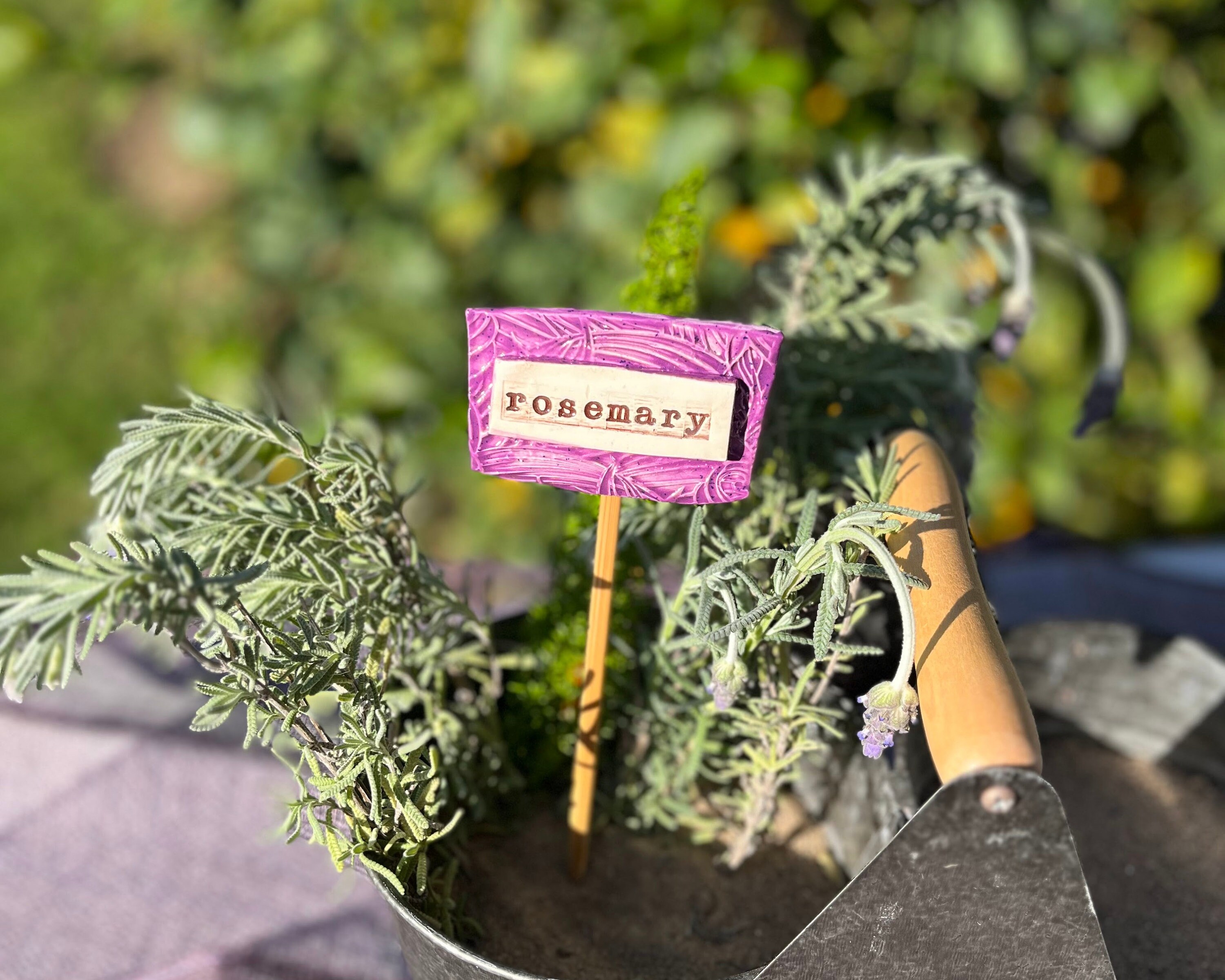 Name Sign Herb Plant Name Tags Gfts For Gardeners - Etsy Garden Markers