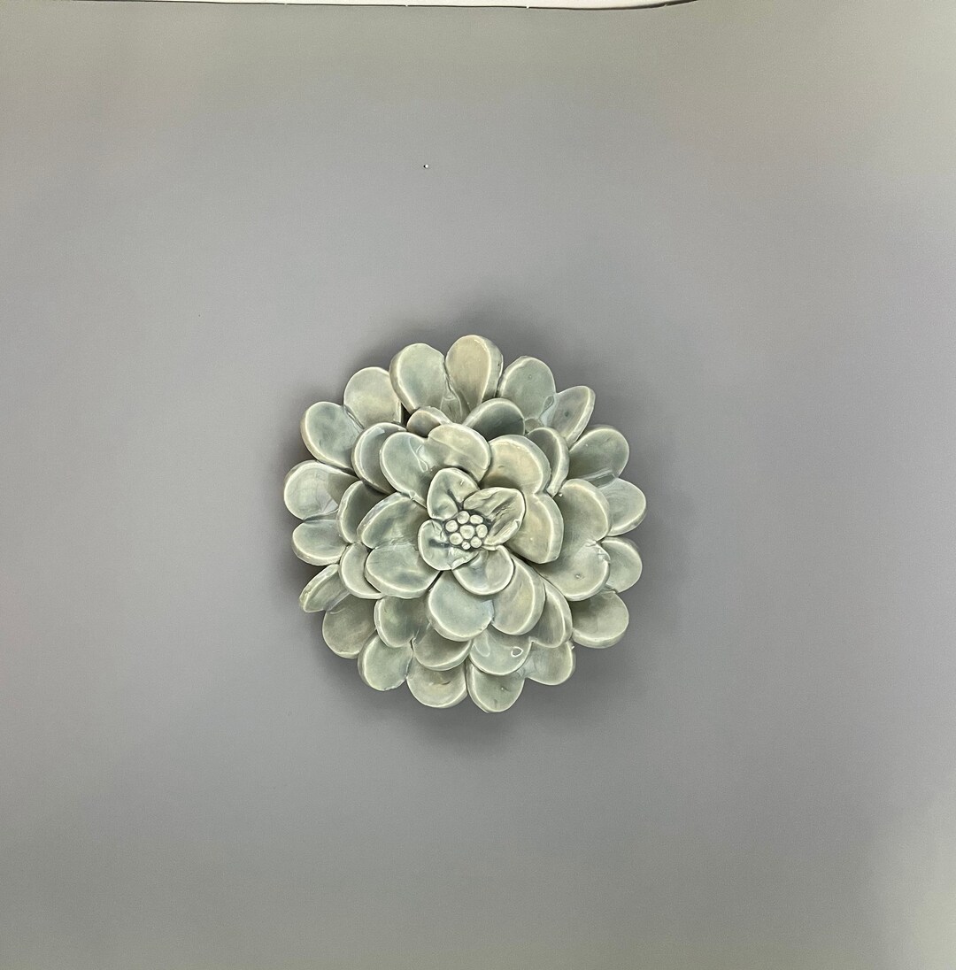 Handmade Ceramic Flower | Ceramic Flower Art | Ceramic Wall Flowers ...