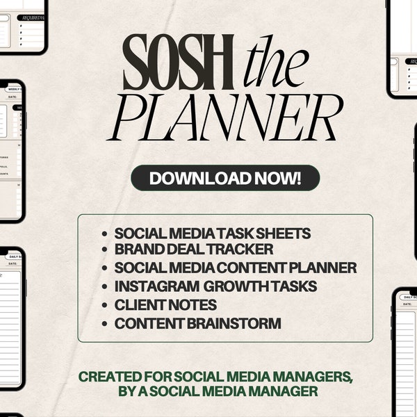 Social Media Planner - Etsy