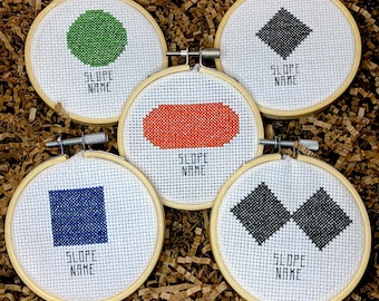 Little Snowboarders and Skiers Cross Stitch Pattern - Etsy