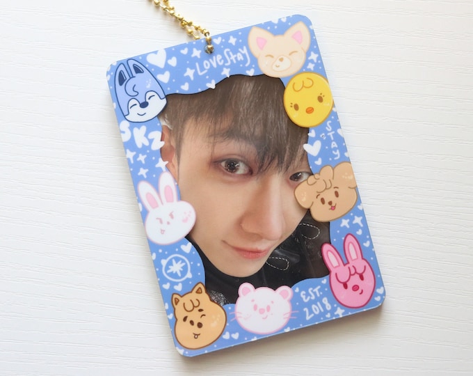Kpop Photocard Holder Keychain SKZ - Etsy
