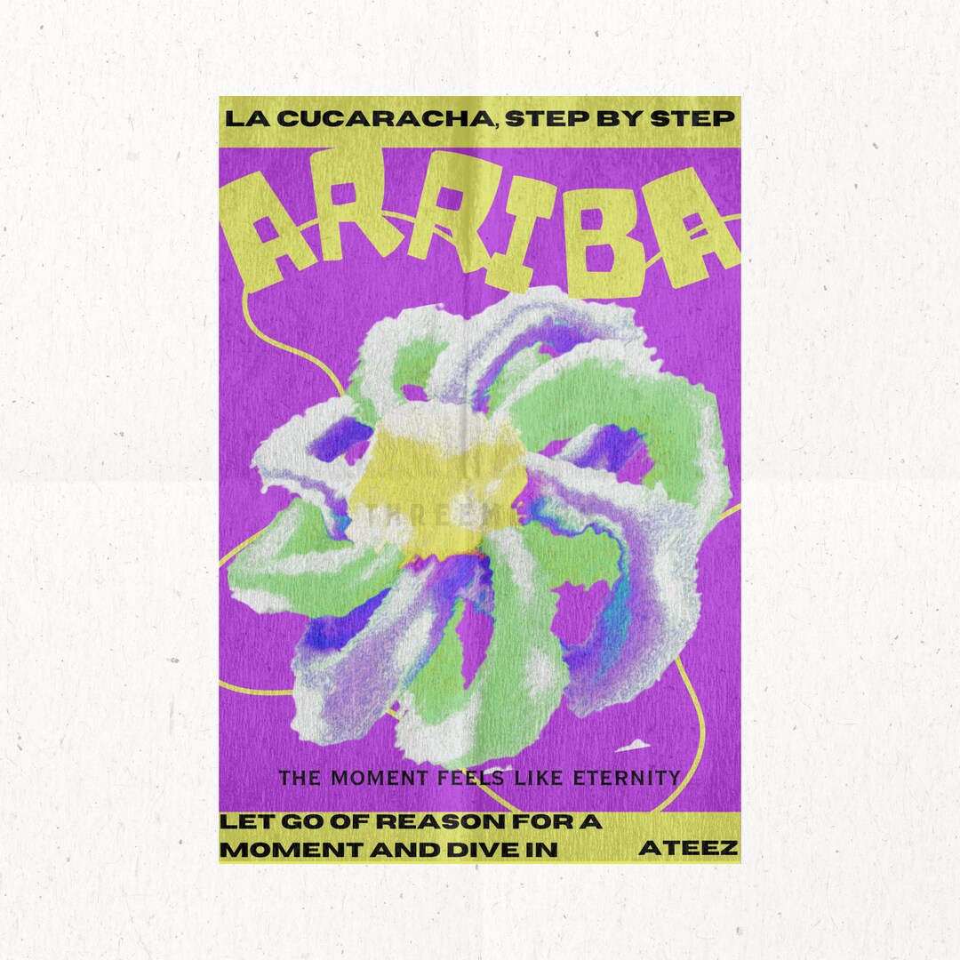 ATEEZ Subtle Digital Kpop Wall Print - ARRIBA - Etsy