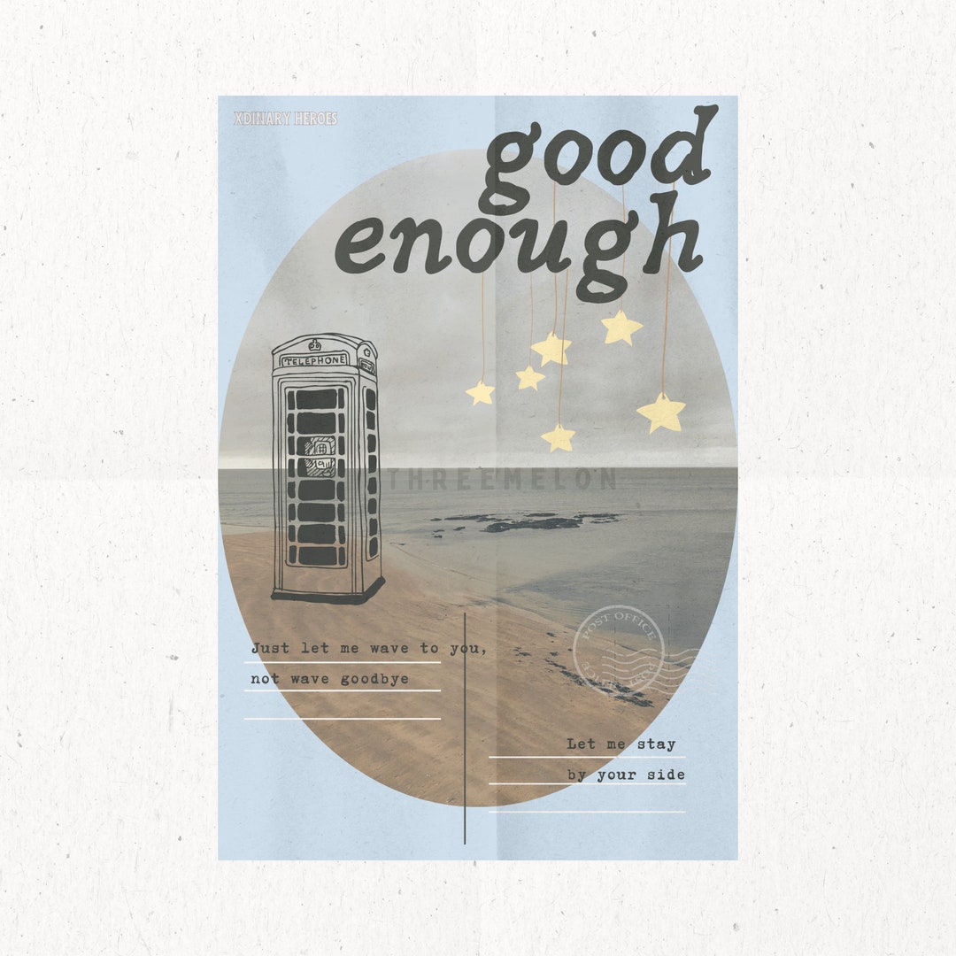 Xdinary Subtle Kpop Wall Print Good Enough - Etsy