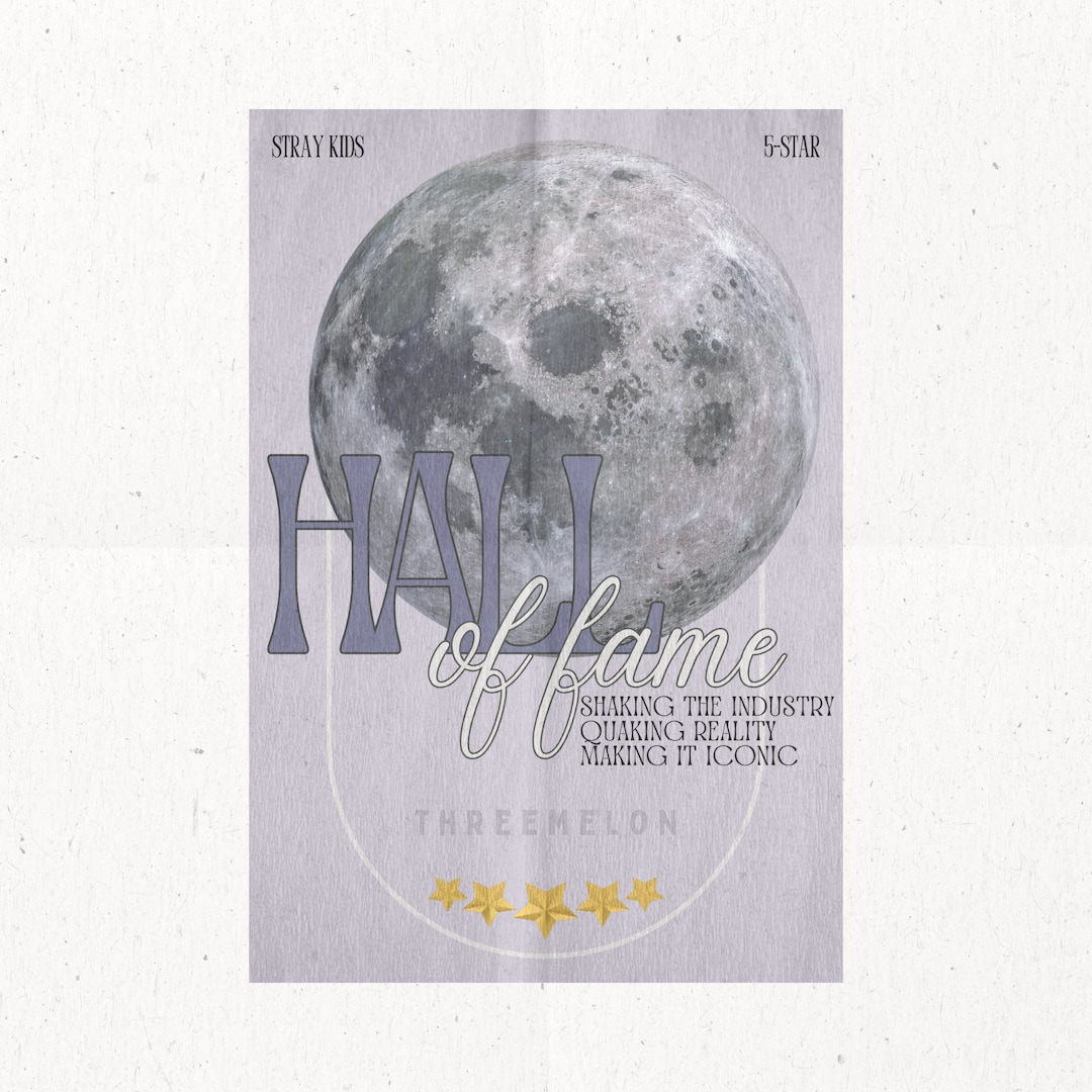 SKZ Subtle Digital Kpop Wall Print - Hall of Fame - Etsy