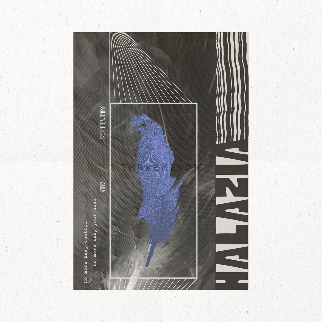 ATEEZ Subtle Digital Kpop Wall Print - HALAZIA - Etsy