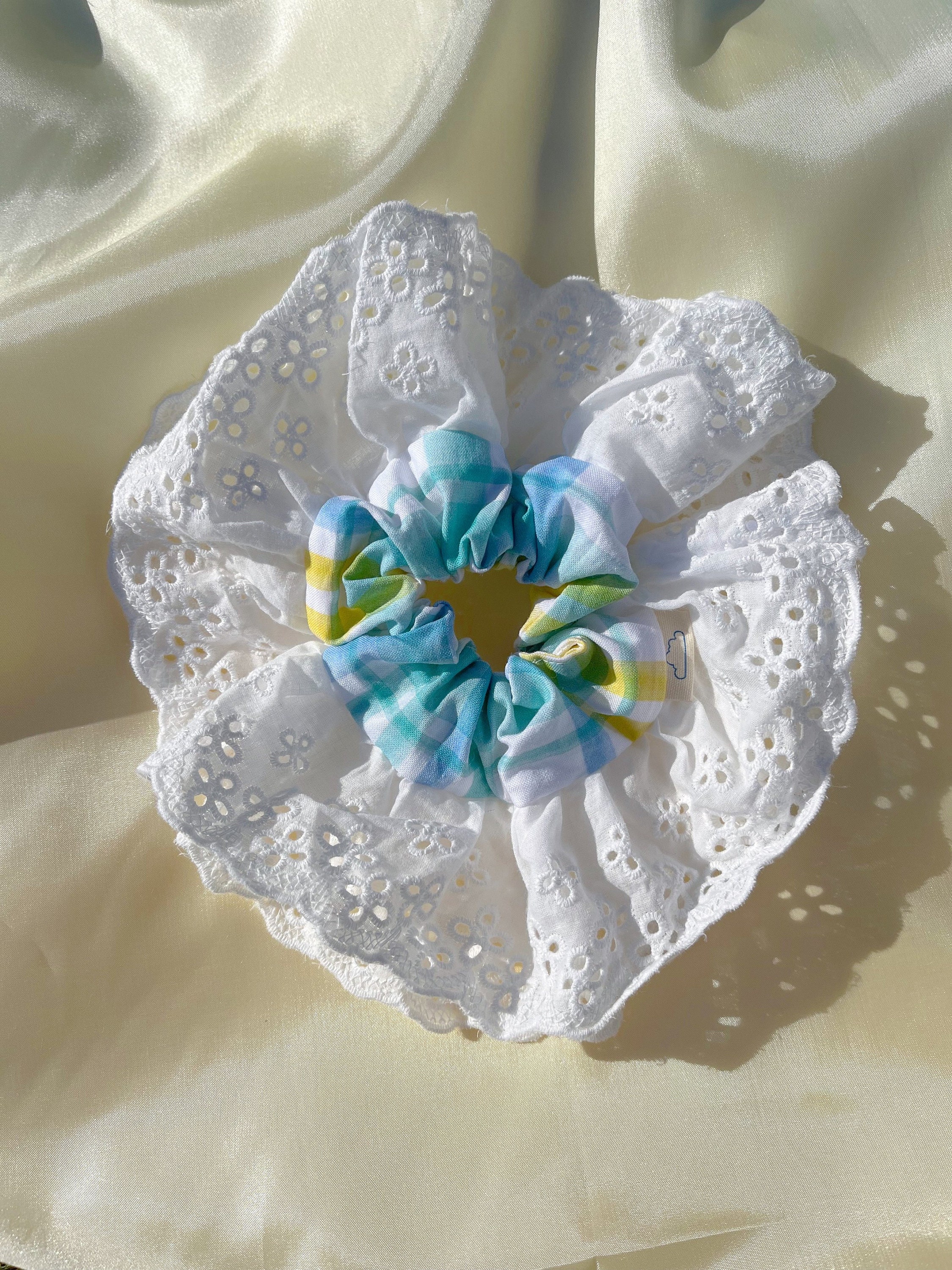 Oversized Lace Scrunchie, Summer Beach Hair Accessories, Jumbo Size ...