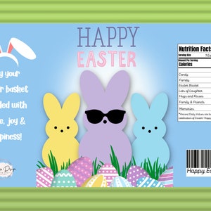 Easter Bunny Treat Bag Chip Bag Instant Download Easter Chip Bag ...