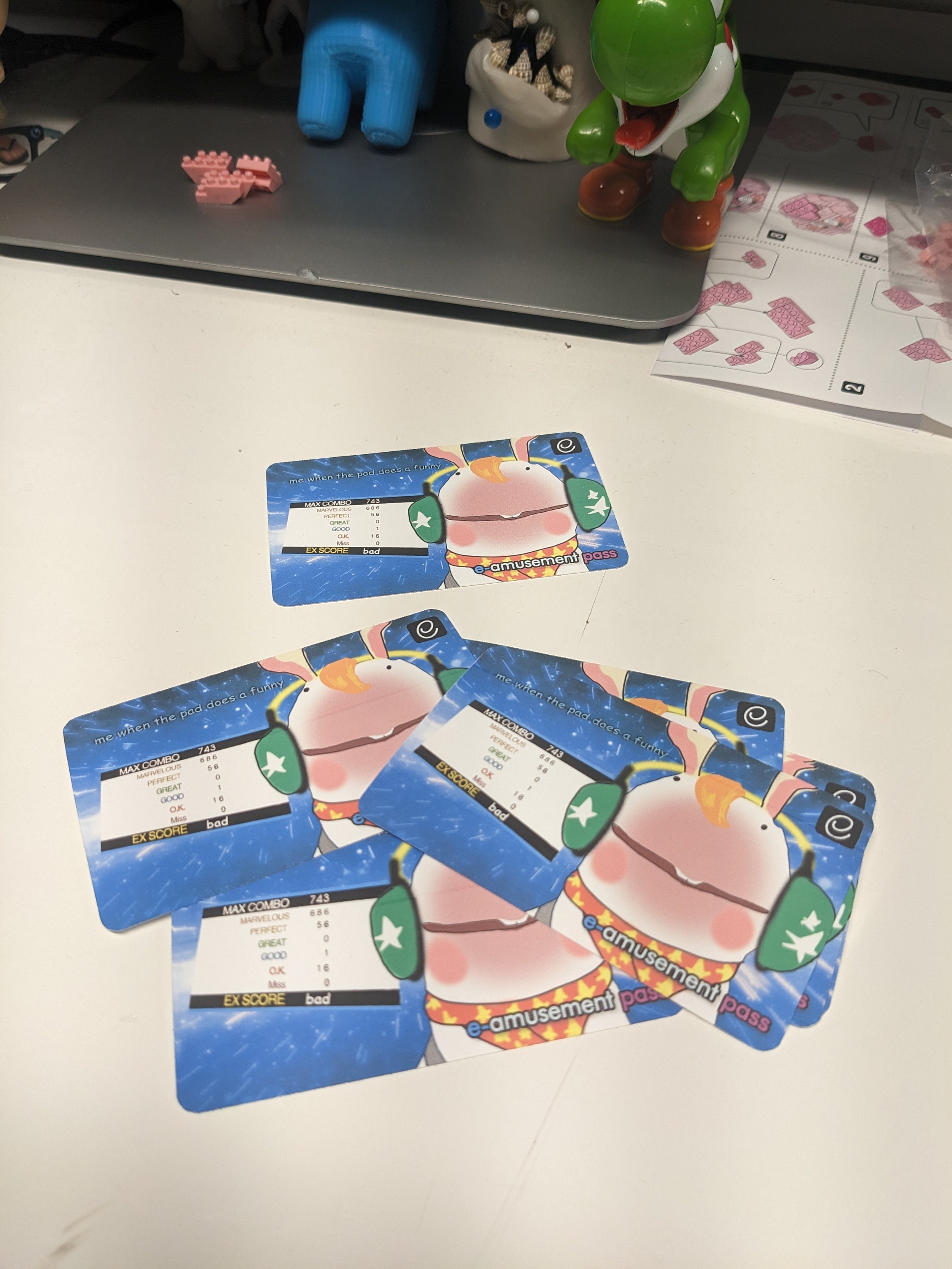 Rhythm Game Meme Card Sticker when The DDR - Etsy