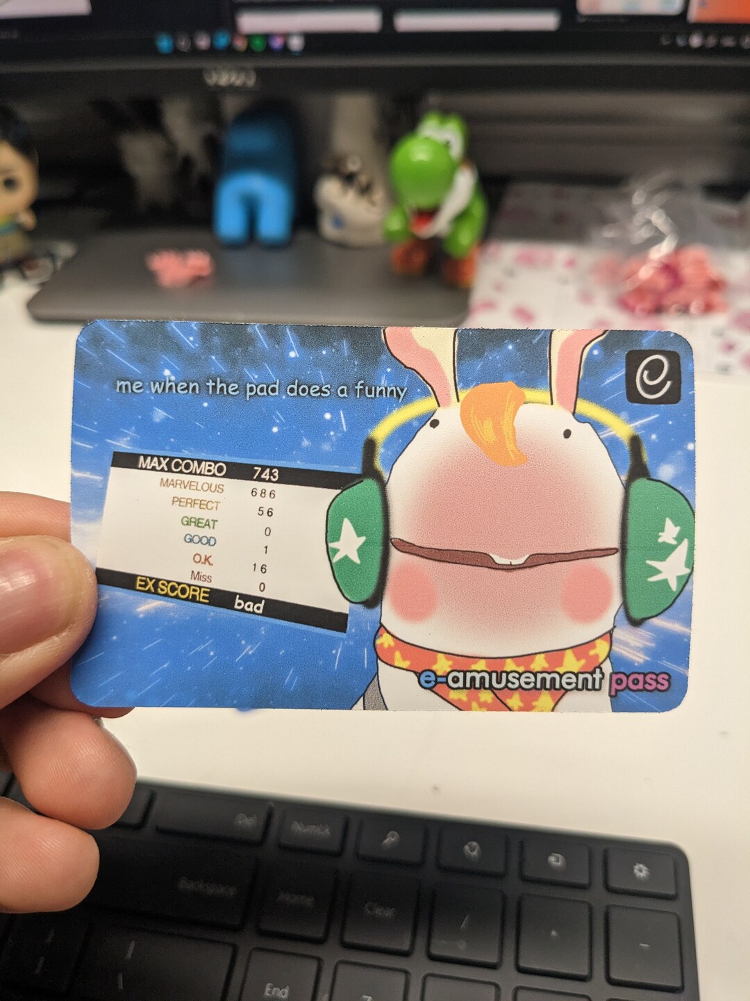 Rhythm Game Meme Card Sticker when The DDR - Etsy