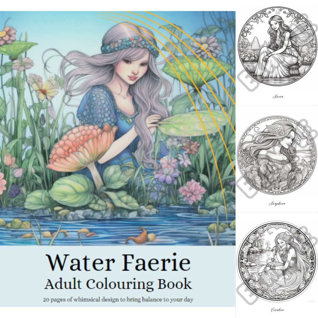 Enchanting Garden Fairy Coloring Book: 20 Pages of Whimsical ...