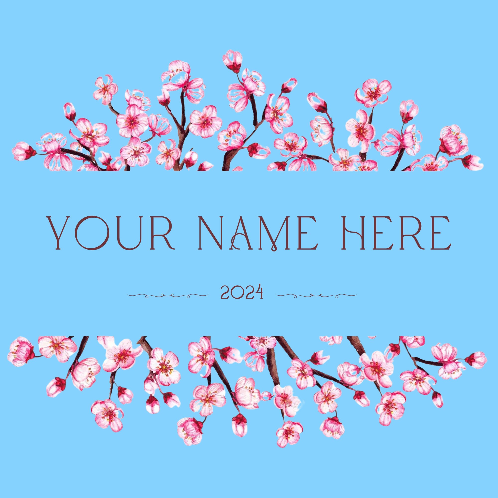Mahjong Card Sticker - the Cherry Blossom - Etsy