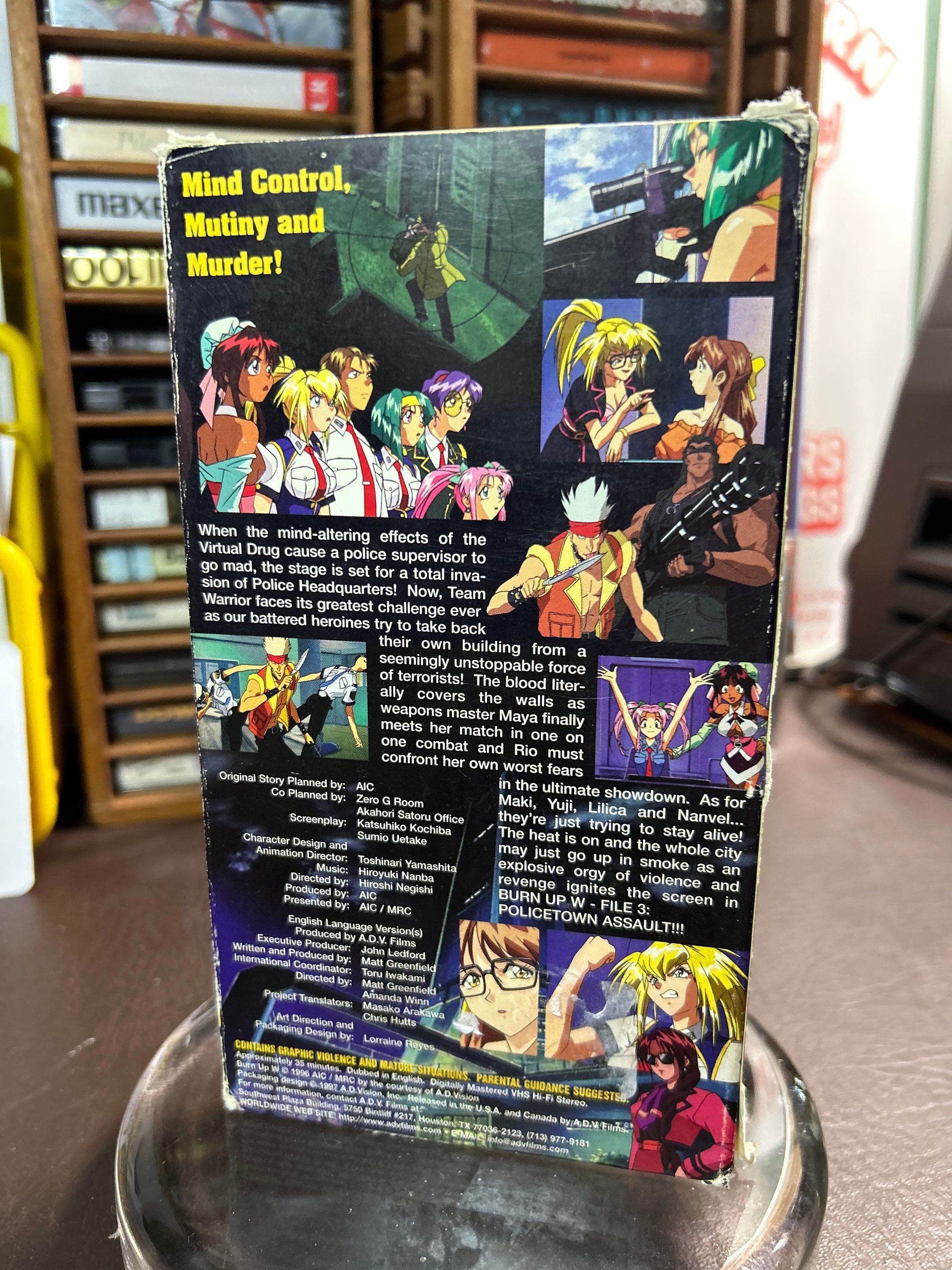 Burn-upw Anime VHS Files 2 & 3 - Etsy