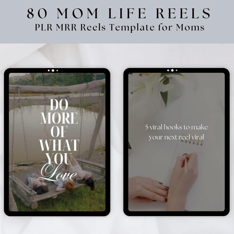 Faceless Mom Life Reels Templates Canva Editable PLR MRR Kit Done-for ...