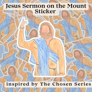 Jesus Sermon on the Mount Sticker the Chosen Bible Sticker - Etsy