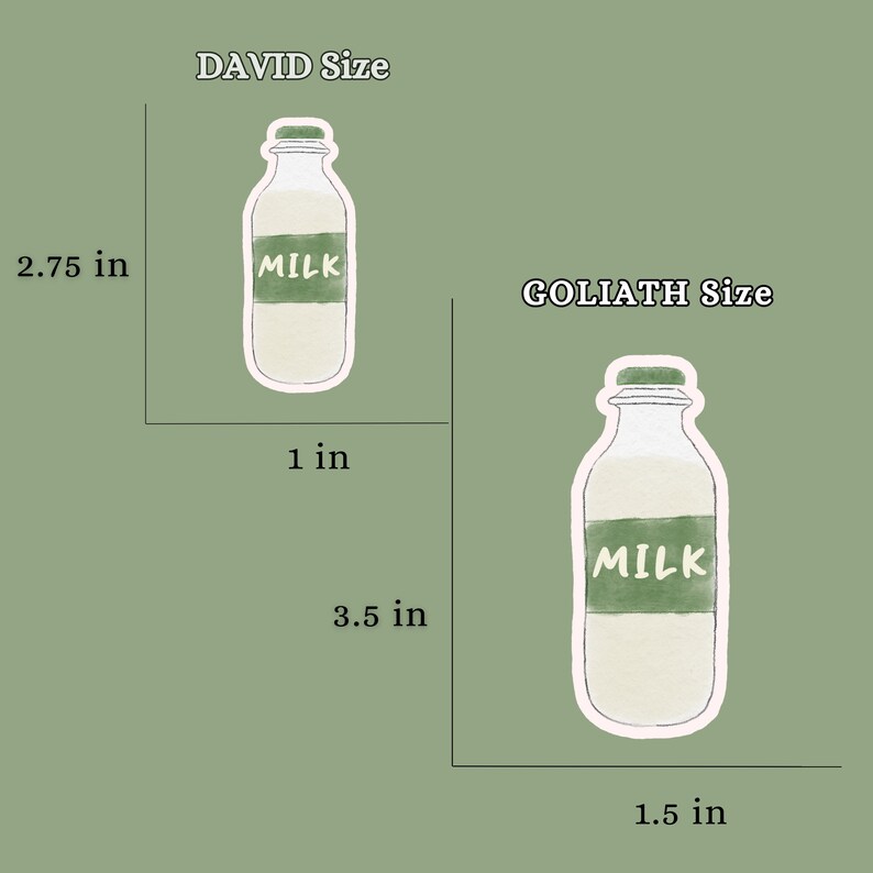 Milk & Honey Sticker Pack DAVID Size Small Bible Stickers - Etsy
