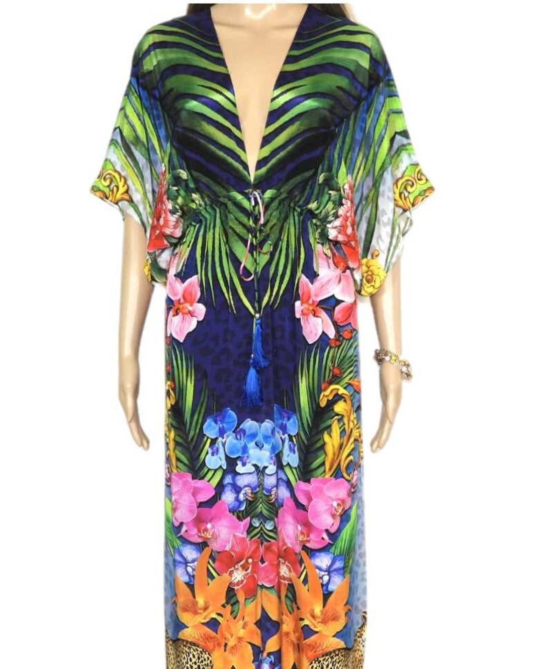 Bengal Tiger Long V-neck Robe Kaftan - Etsy