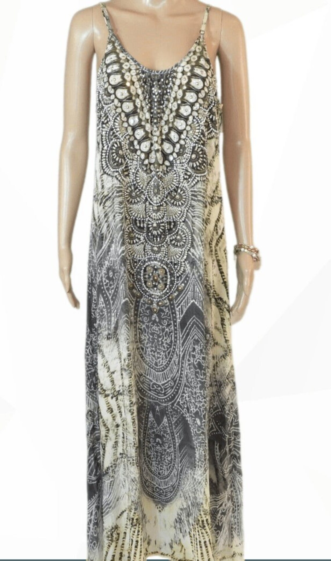 Long Silk Maxi Dress Amalfi by Fashion Spectrum - Etsy