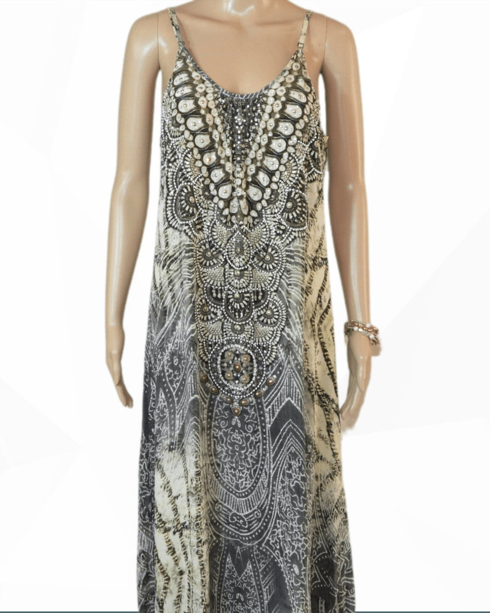 Long Silk Maxi Dress Amalfi by Fashion Spectrum - Etsy