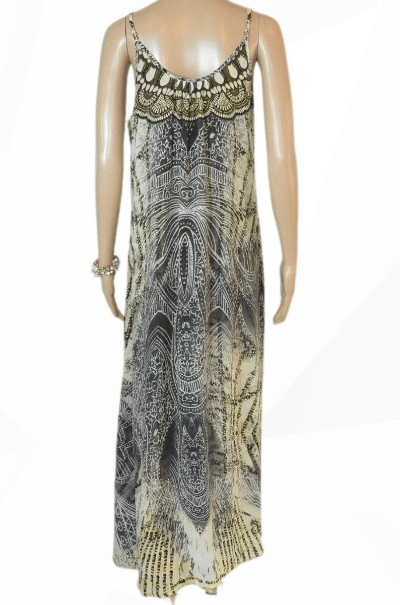 Long Silk Maxi Dress Amalfi by Fashion Spectrum - Etsy