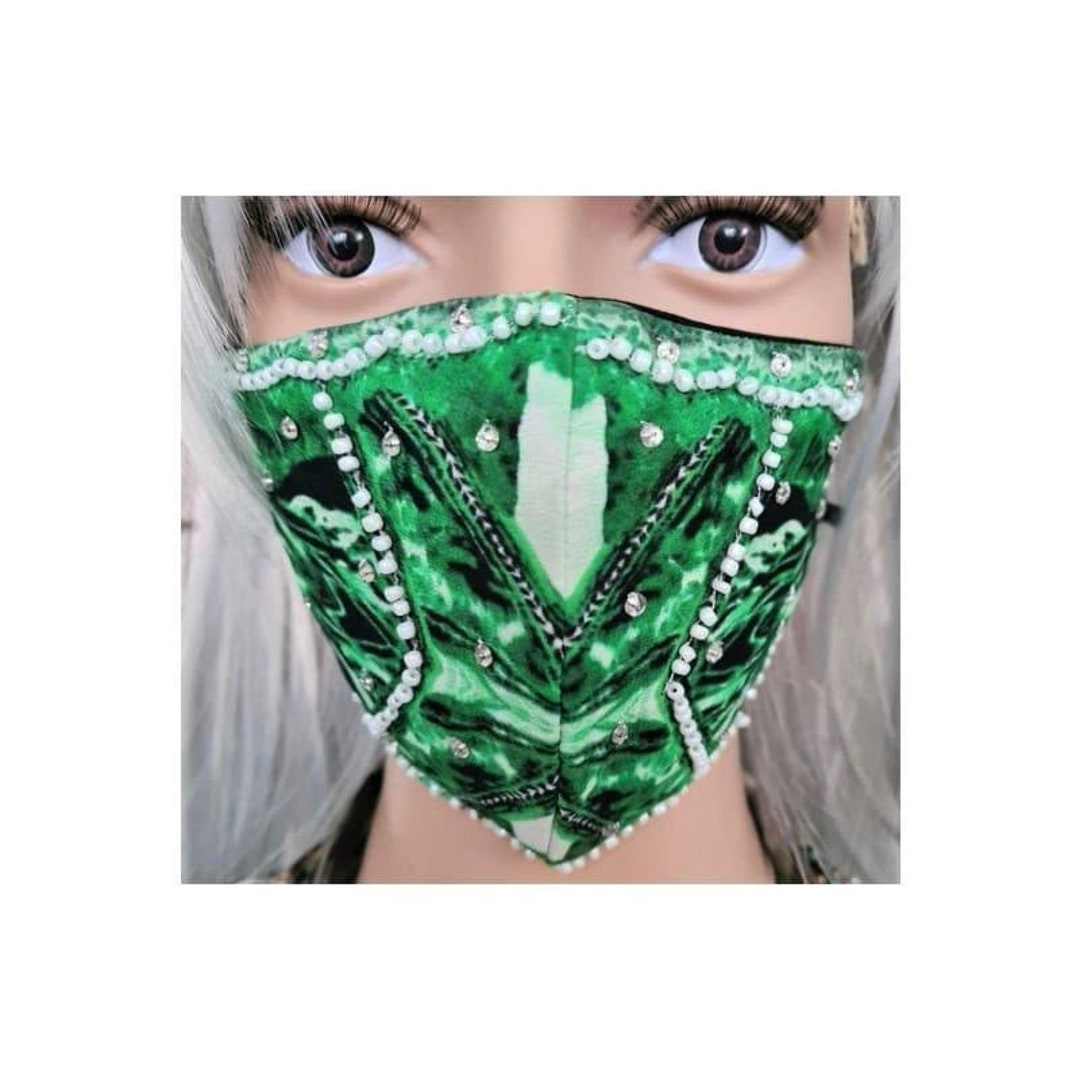 The Ultimate Beaded and Embellished Breathable Silk Face Mask - Etsy