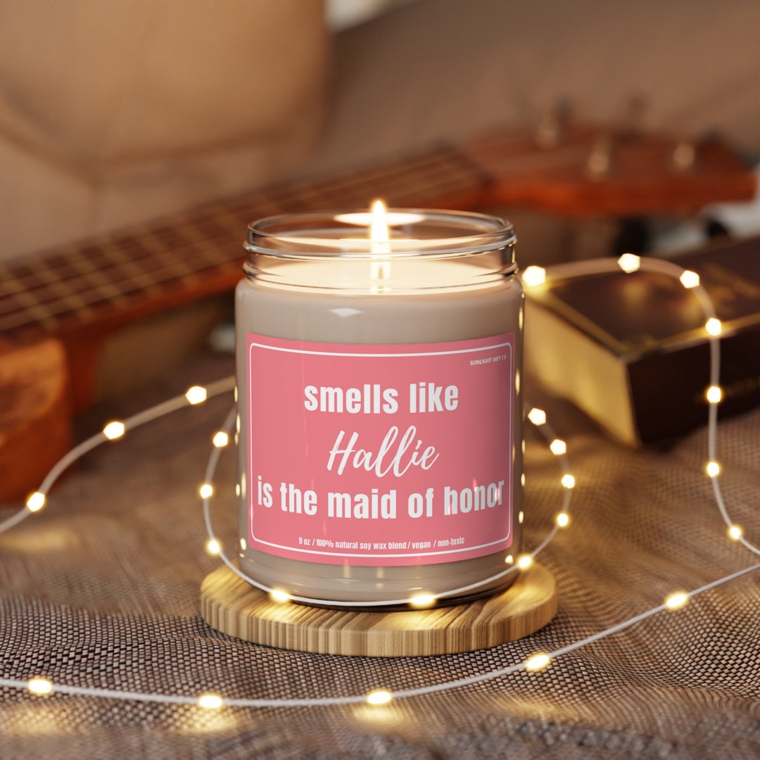 Maid of Honor Candle Custom, Maid of Honor Proposal, Maid of Honor Gift ...