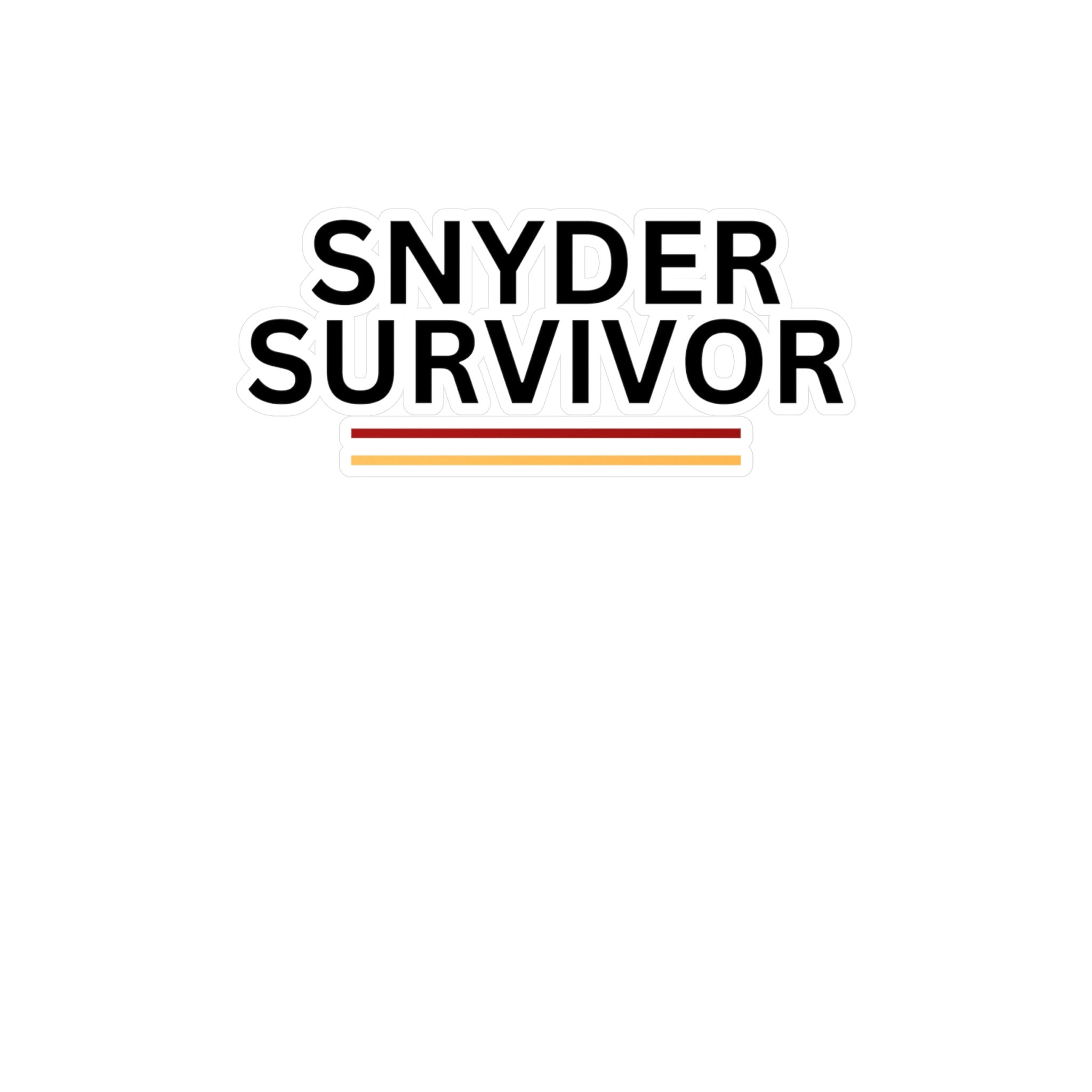 Snyder Survivor Sticker Kiss-cut Vinyl Decals Decal Gift for - Etsy