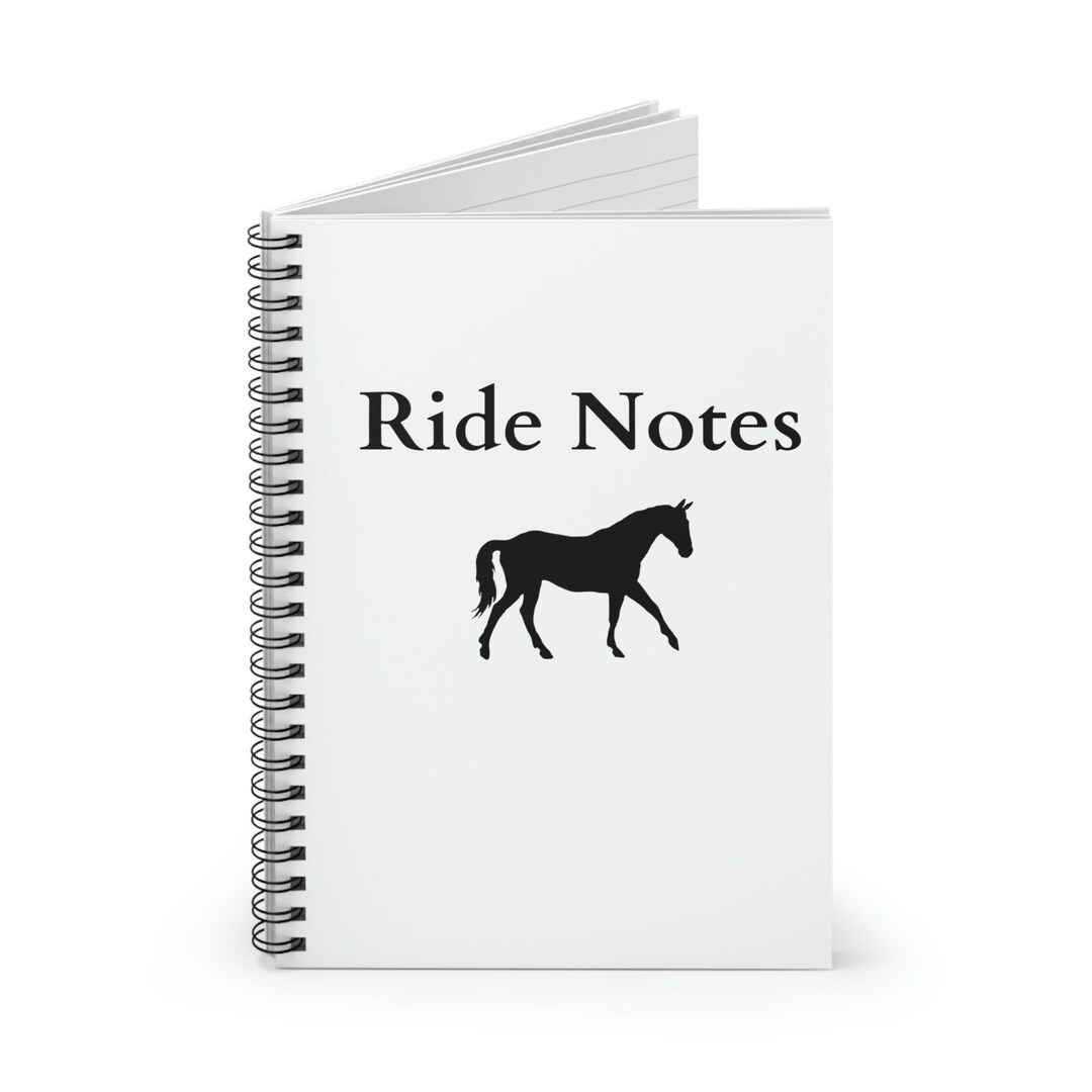 Riding Lesson Journal ride Notes Gift Horse Notebook Notepad Log Book ...