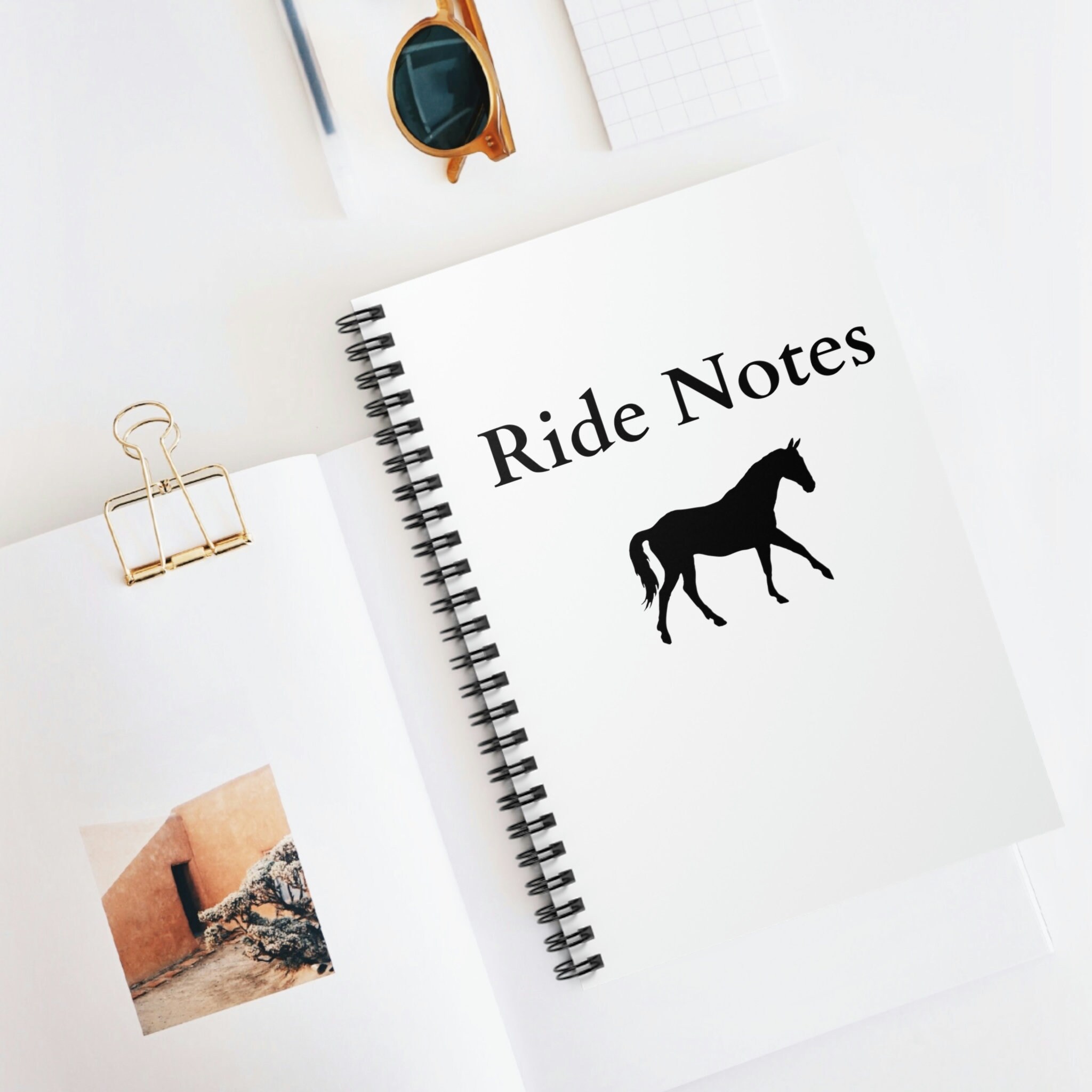 Riding Lesson Journal ride Notes Gift Horse Notebook Notepad Log Book ...