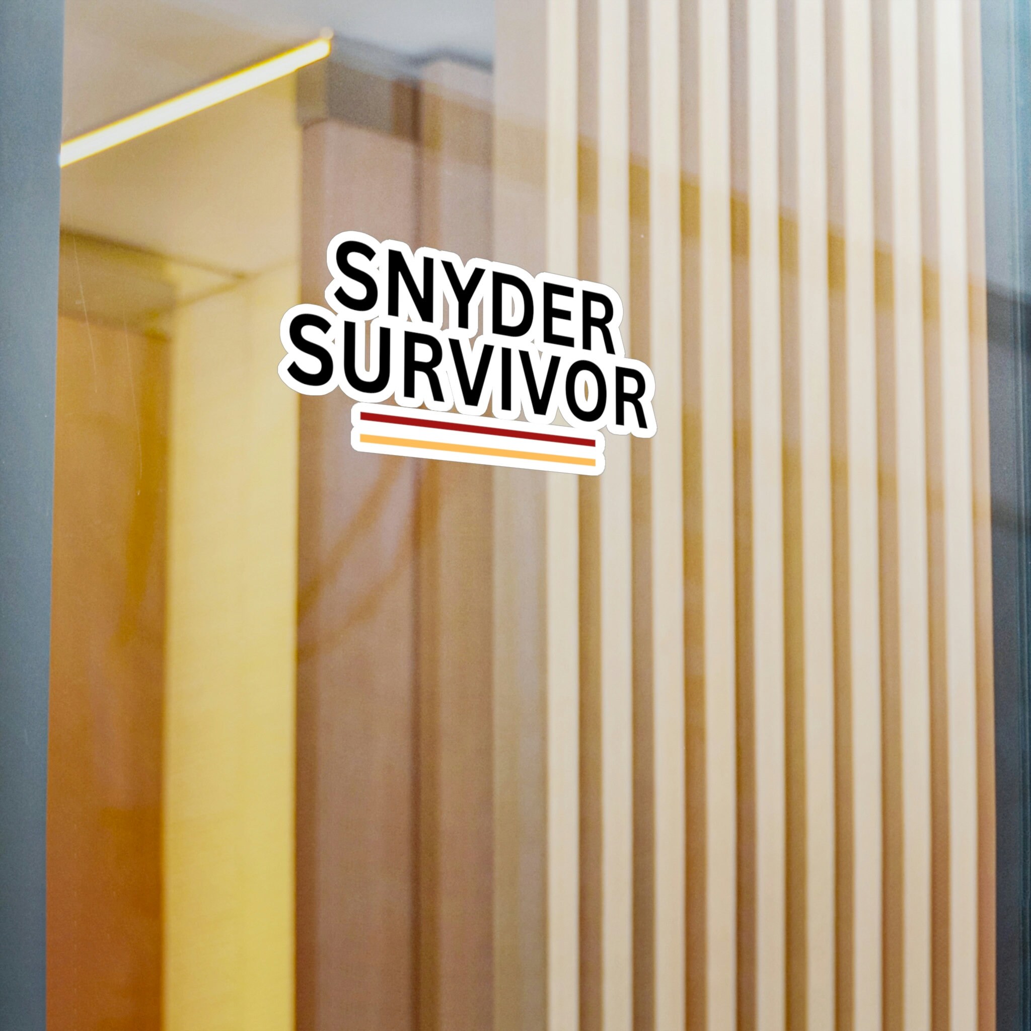 Snyder Survivor Sticker Kiss-cut Vinyl Decals Decal Gift for - Etsy