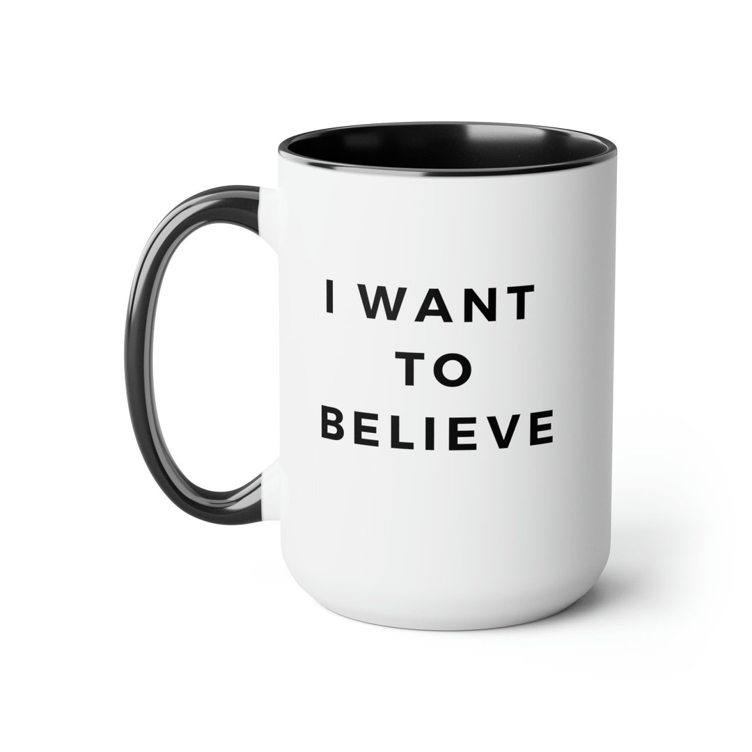 Xfiles Coffee Cup i Want to Believe Two-tone Coffee Mugs, 15oz X-files ...