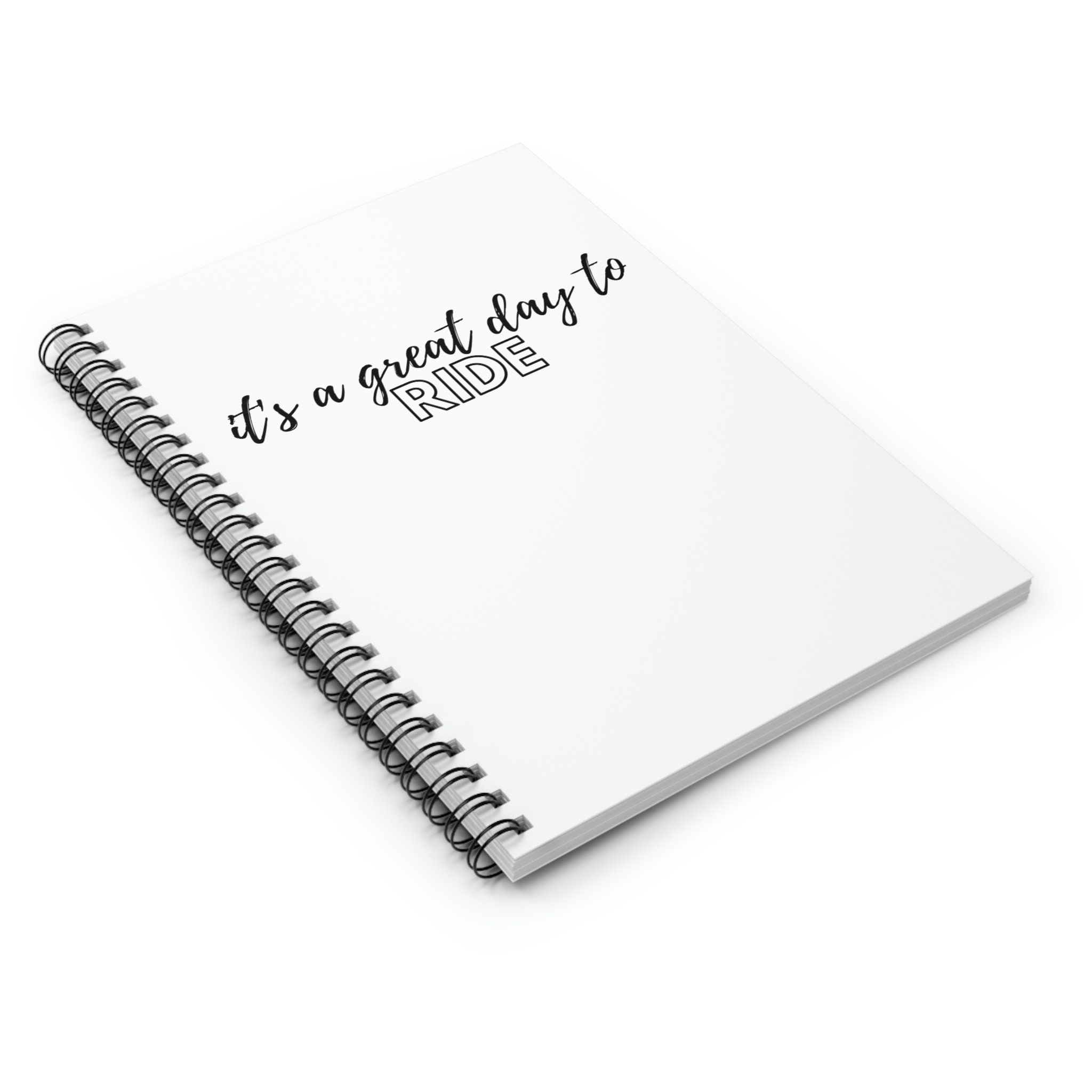 Riding Lesson Journal it's a Great Day to Ride Gift Horse Notebook ...