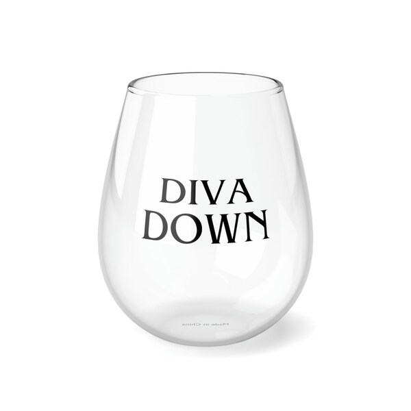 Diva Wine Glass - Etsy