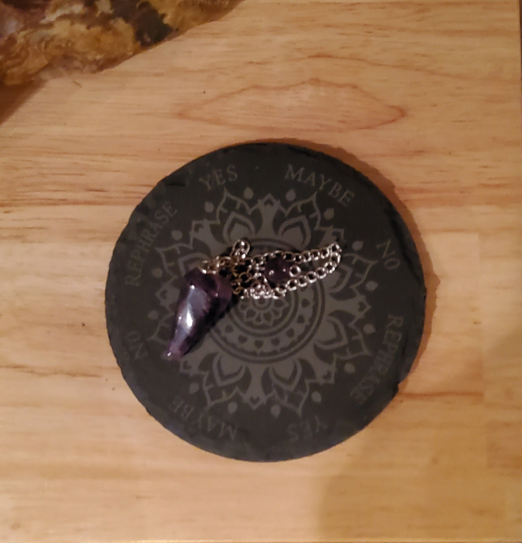 Mini Pendulum Board 4 Inch Round Slate - Etsy