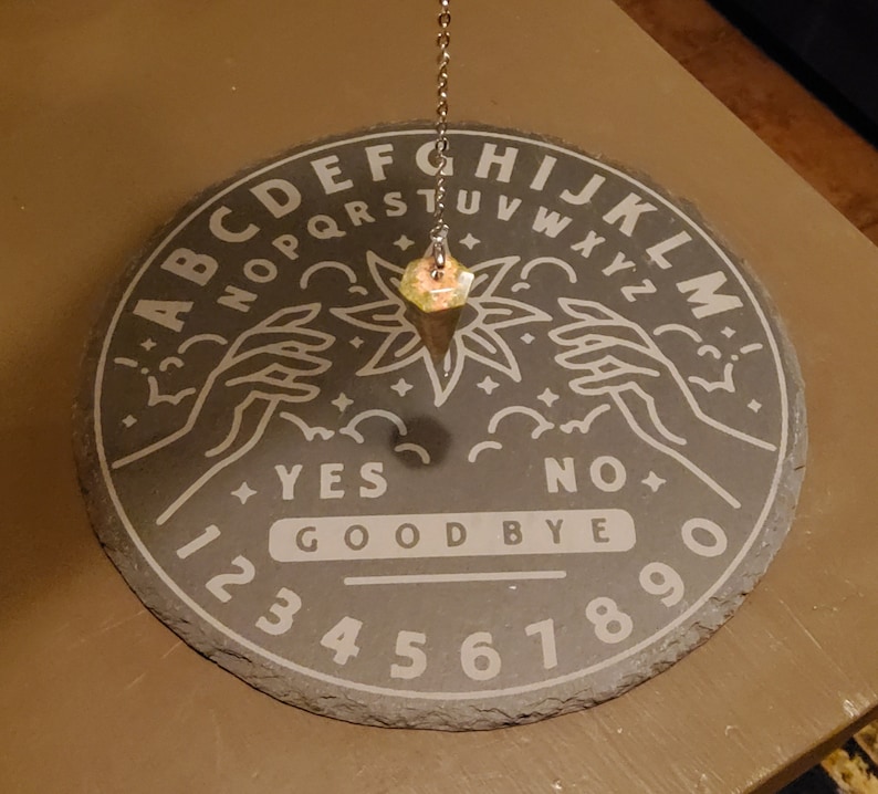 Slate Pendulum Board, Divination Board, Dowsing Board, Spirit Board ...