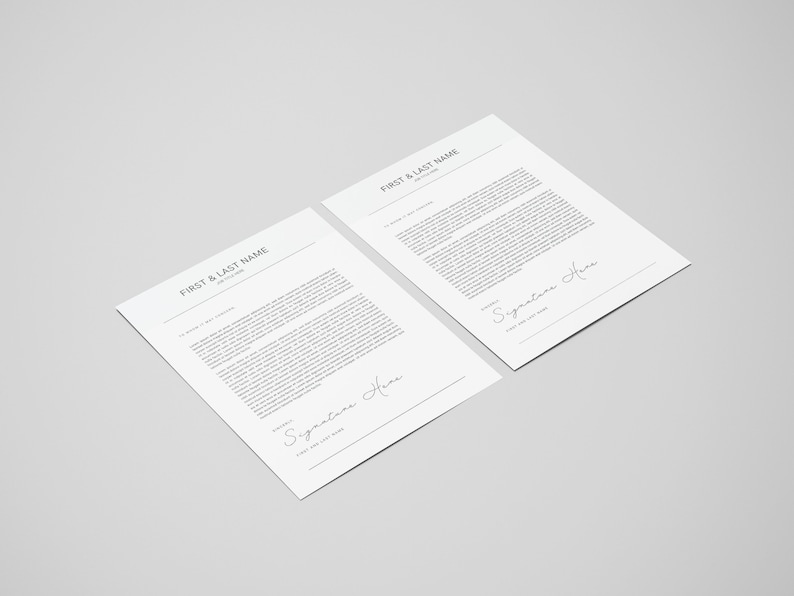 Resume Template, Minimalist Professional Resume Template for Word ...