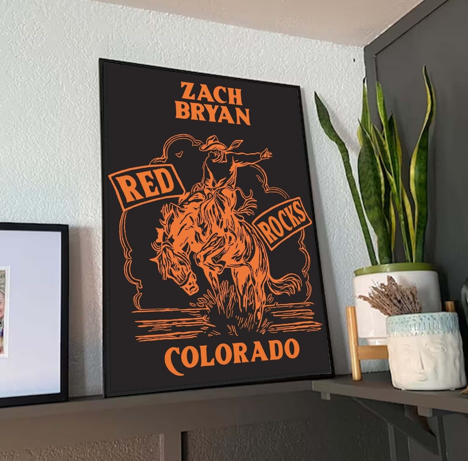 Zach Bryan Red Rocks Poster, Country Music Poster Designed & Sold By ...