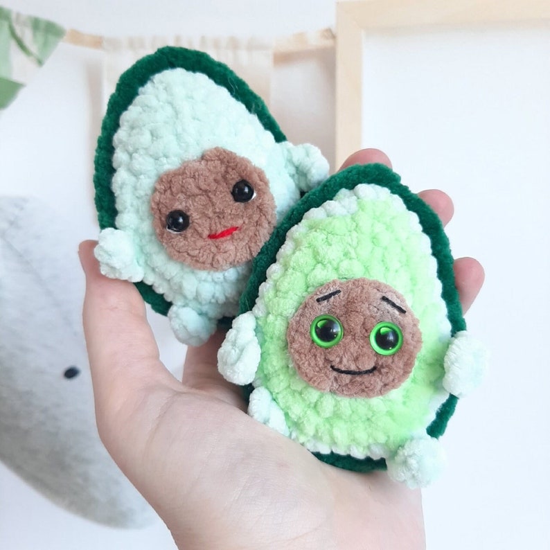Crochet PATTERN Avocado, Amigurumi Tutorial PDF in English, Toy ...