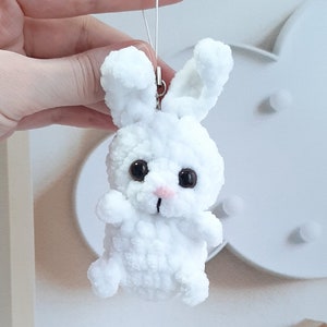 Crochet PATTERN Bunny Keychain, Amigurumi Tutorial PDF in English - Etsy