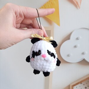 Crochet PATTERN Panda Keychain, No Sew, Amigurumi Tutorial PDF in ...