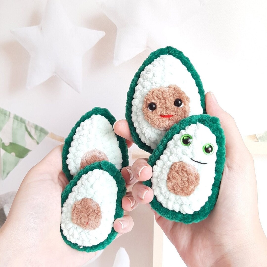 Crochet PATTERN Avocado, Amigurumi Tutorial PDF in English, Toy ...