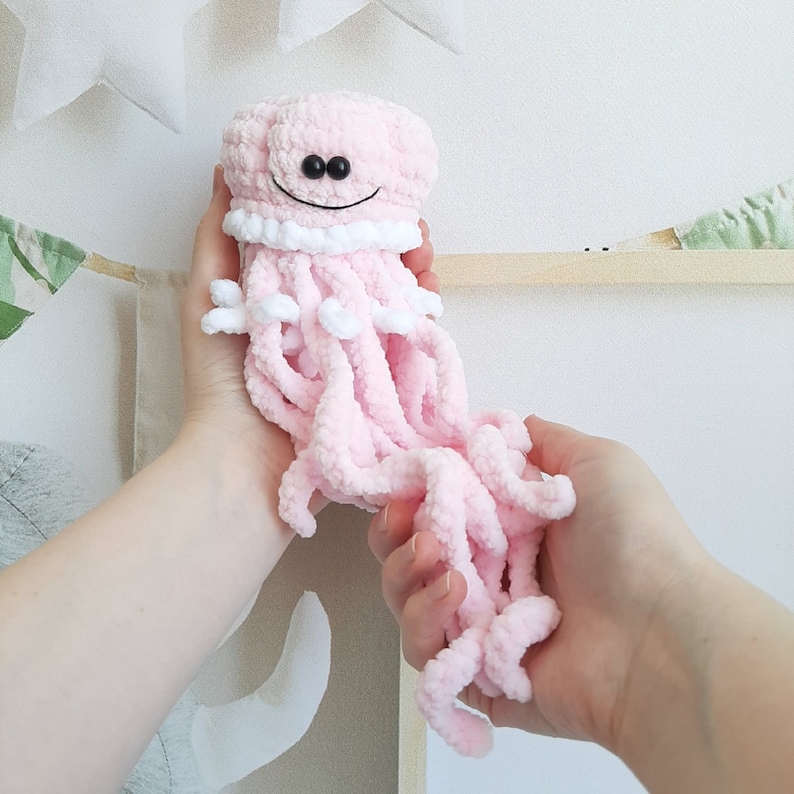 Crochet PATTERN Jellyfish, No Sew, Amigurumi Tutorial PDF in English - Etsy