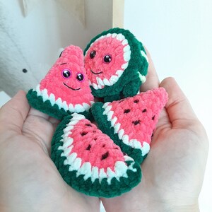Crochet PATTERN Watermelon Slices, Amigurumi Tutorial PDF in English - Etsy