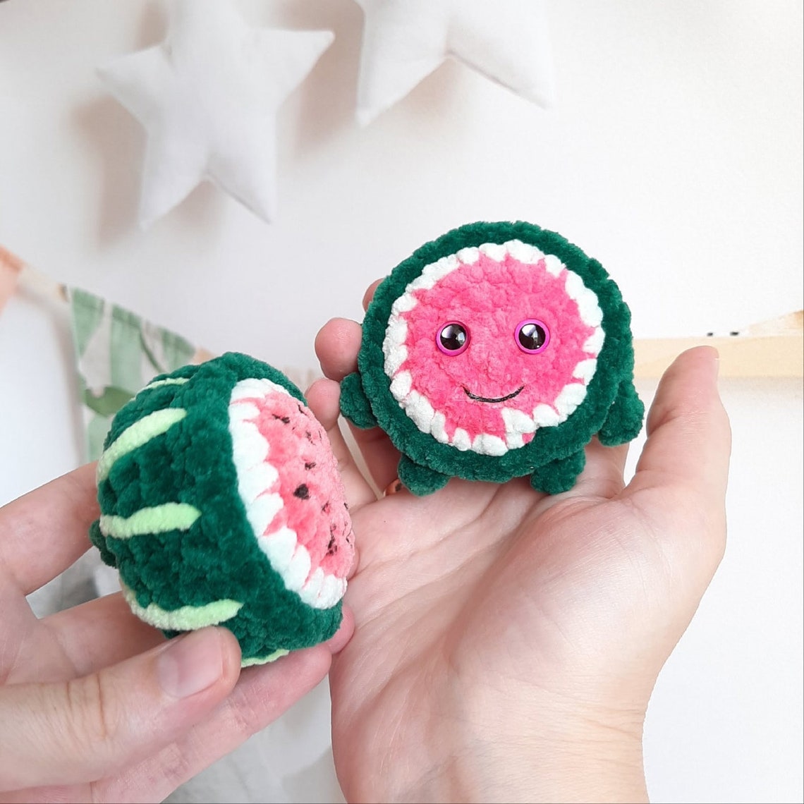 Crochet PATTERN Watermelon Slices Amigurumi Tutorial PDF in - Etsy
