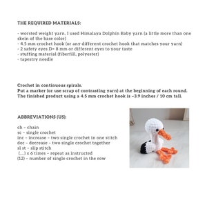 Crochet PATTERN Little Stork, Amigurumi Tutorial PDF in English - Etsy