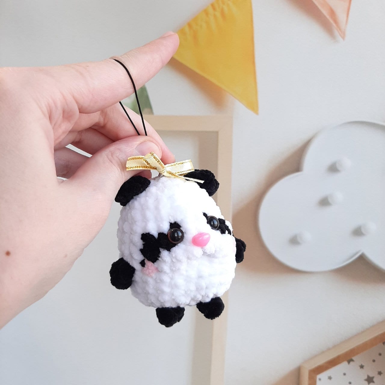 Crochet PATTERN Panda Keychain, No Sew, Amigurumi Tutorial PDF in ...
