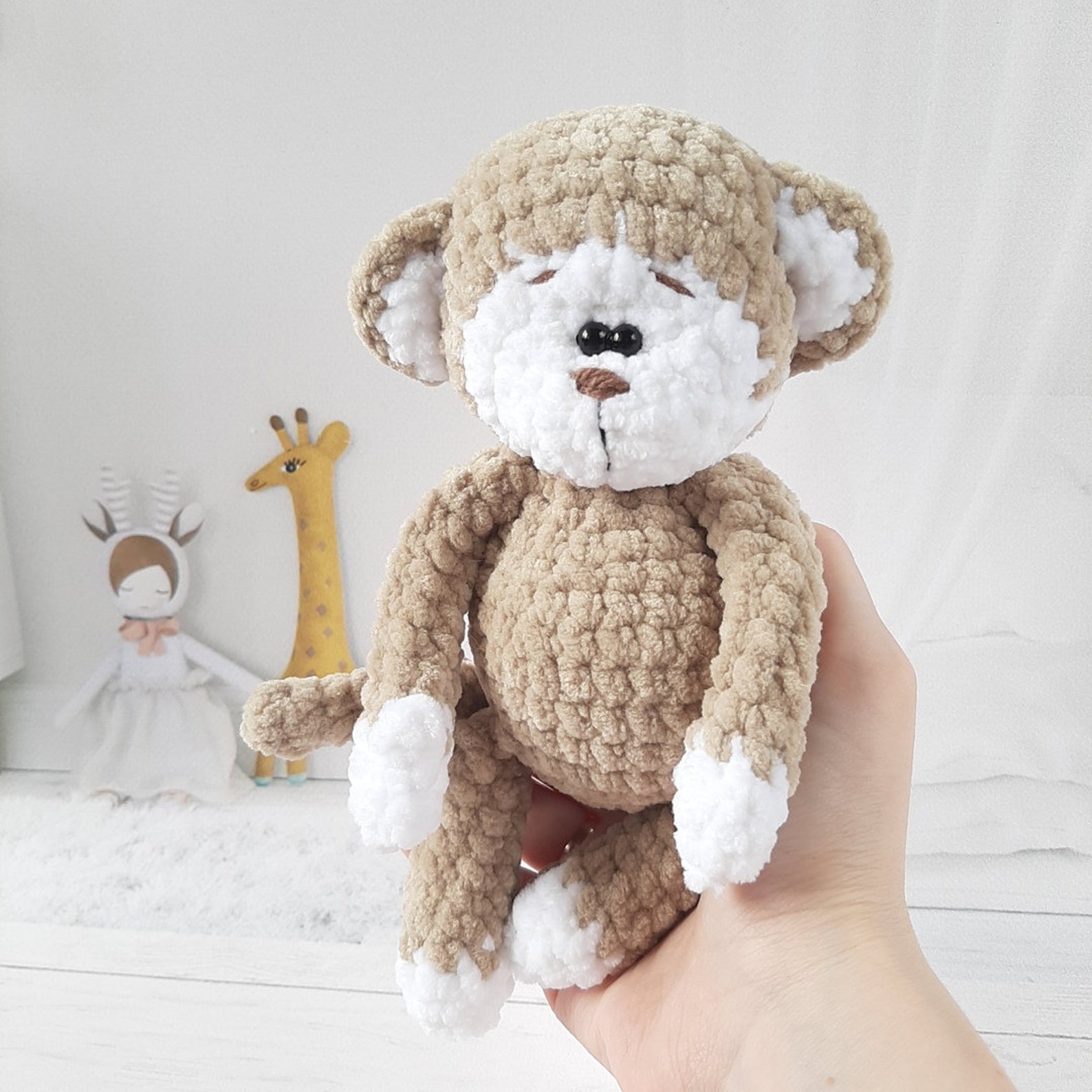 Crochet PATTERN Monkey Amigurumi Tutorial PDF in English - Etsy